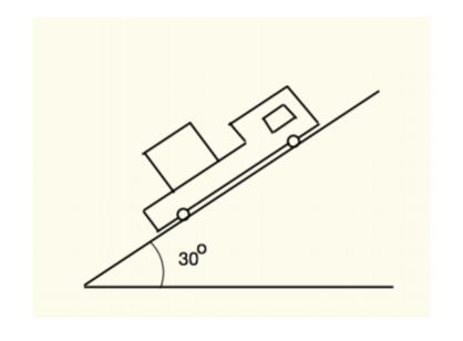 Solved 6. A truck is driving on an incline as shown in | Chegg.com