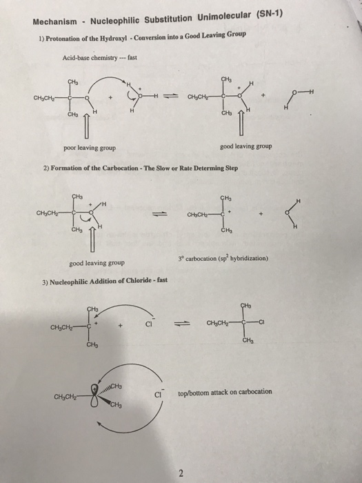 Preparation of tert-Amyl Chloride CH3CH2OH HCI +H20 | Chegg.com