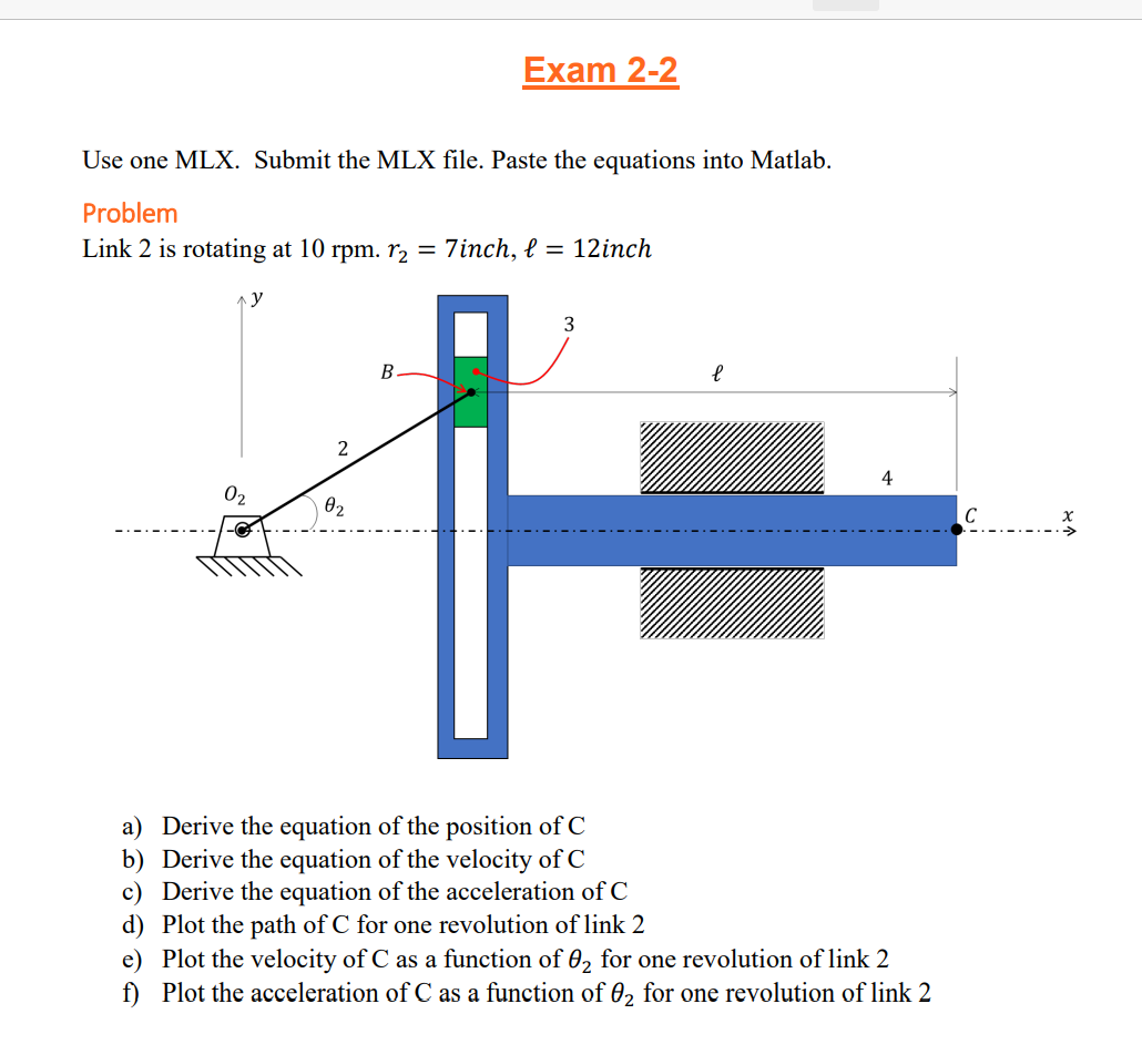 Use one MLX. Submit the MLX file. Paste the equations | Chegg.com