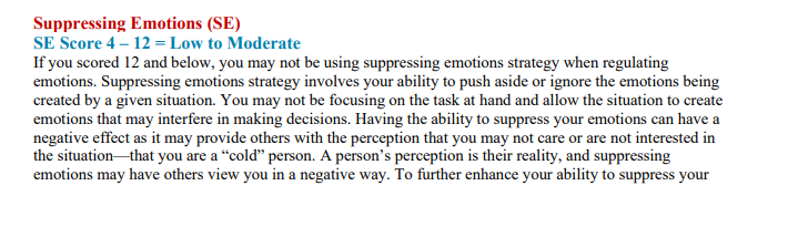 Solved Do the following: 1.Look at the scores of your | Chegg.com