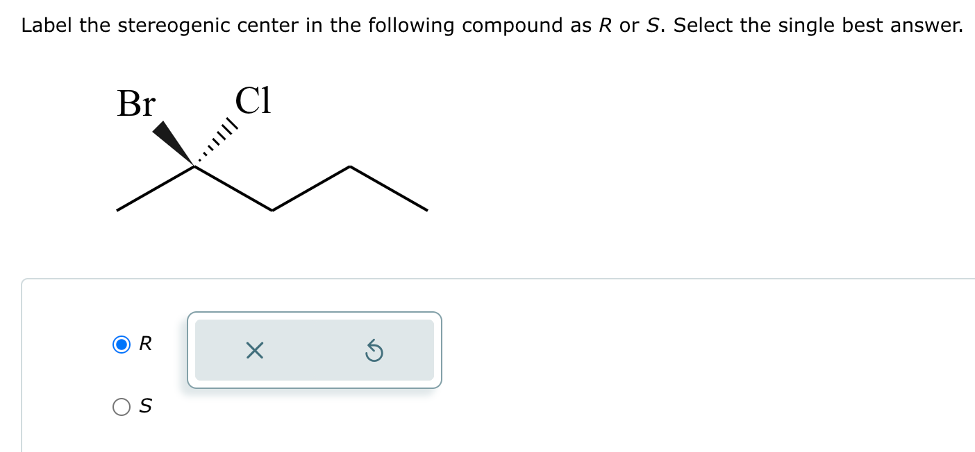 Solved Label the stereogenic center in the following | Chegg.com