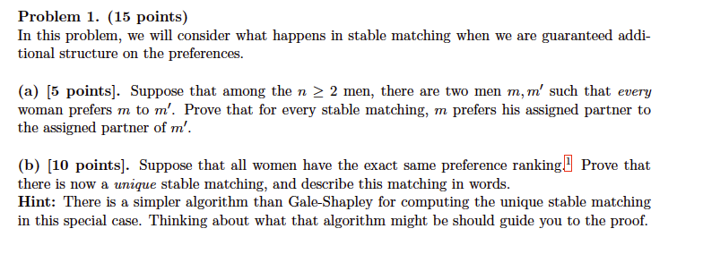Solved Problem 1. (15 points) In this problem, we will | Chegg.com