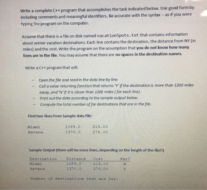 Solved Write A Complete C Program That Accomplishes The 