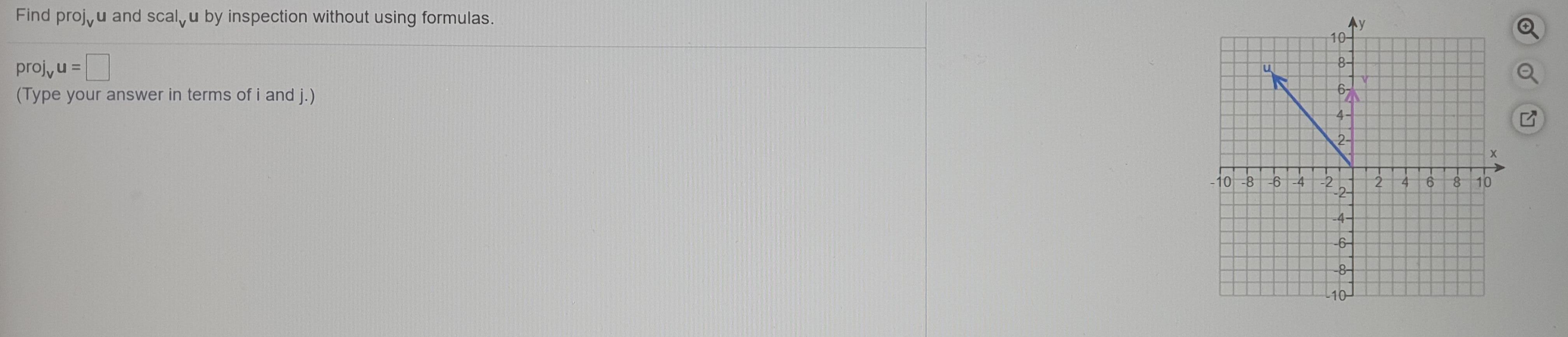 Solved Find proj, u and scal, u by inspection without using | Chegg.com