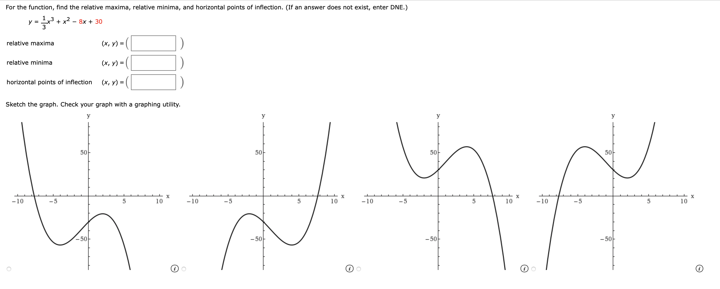 Solved For The Function Find The Relative Maxima Relative