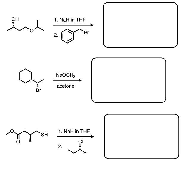 Solved Complete the following SN2 reactions by drawing the | Chegg.com