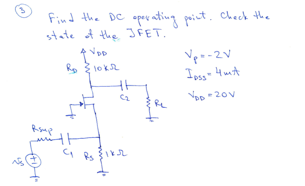Solved Find the DC operating point. Check the state of the | Chegg.com