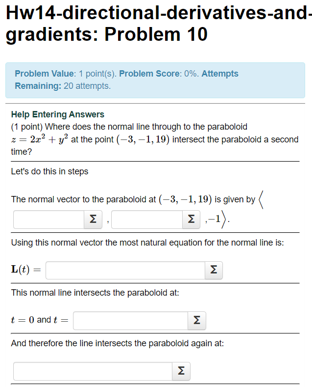 Solved Hw14-directional-derivatives-and- gradients: Problem | Chegg.com