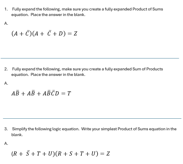 Solved Fully expand the following, make sure you create a | Chegg.com Solved Fully expand the following, make sure you create a | Chegg.com