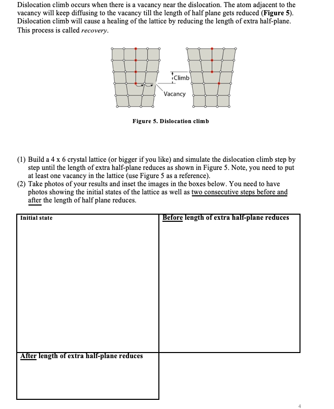 Dislocation climb occurs when there is a vacancy near | Chegg.com