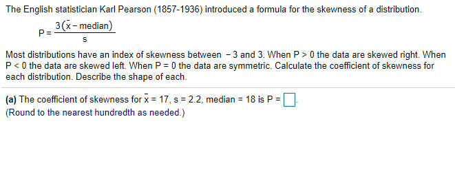 Solved The English statistician Karl Pearson (1857-1936) | Chegg.com