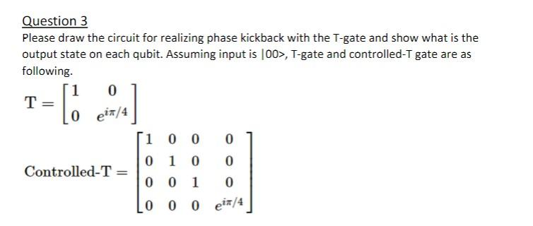 Solved Question 3 Please draw the circuit for realizing | Chegg.com