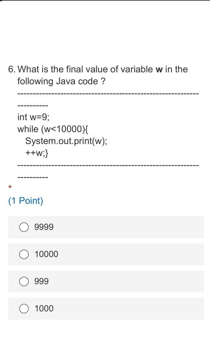 Solved 1. What is the final value of variable m in the | Chegg.com