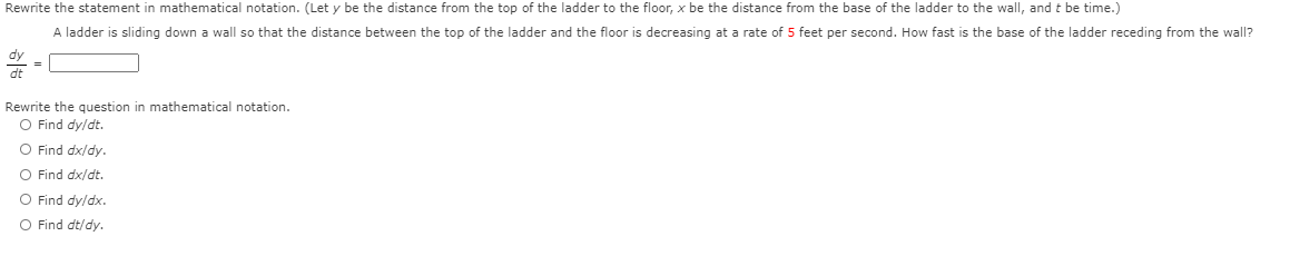 Solved Rewrite the statement in mathematical notation. (Let | Chegg.com