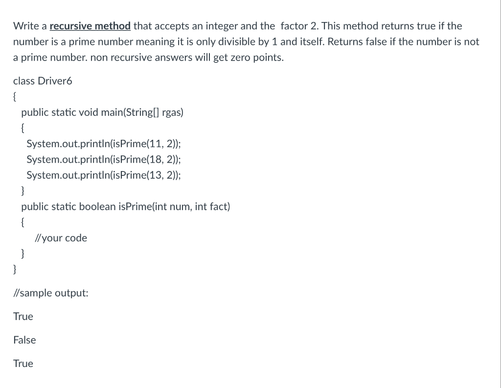 Solved Write a recursive method that accepts an integer and | Chegg.com