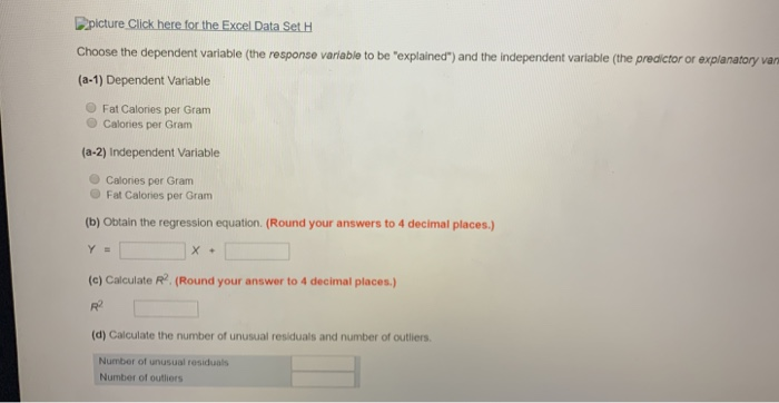 Solved 8. Using data set H, answer the questions given below | Chegg.com Solved 8. Using data set H, answer the questions given below | Chegg.com