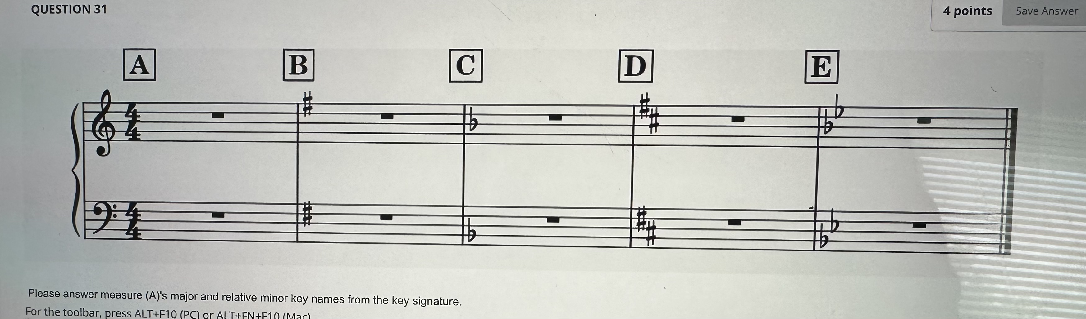QUESTION 31 Please answer measure (A) 's major and | Chegg.com