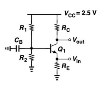 Design the common base amplifier in Fig2 to have a | Chegg.com