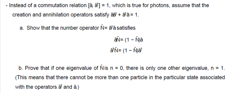 Solved - Instead of a commutation relation [â ât] = 1, which | Chegg.com