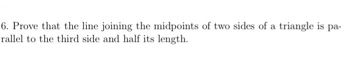 Solved Prove that the line joining the midpoints of two | Chegg.com