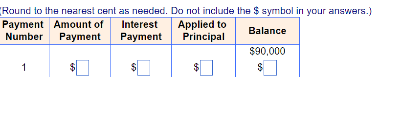 Solved (Round to the nearest cent as needed. Do not include | Chegg.com