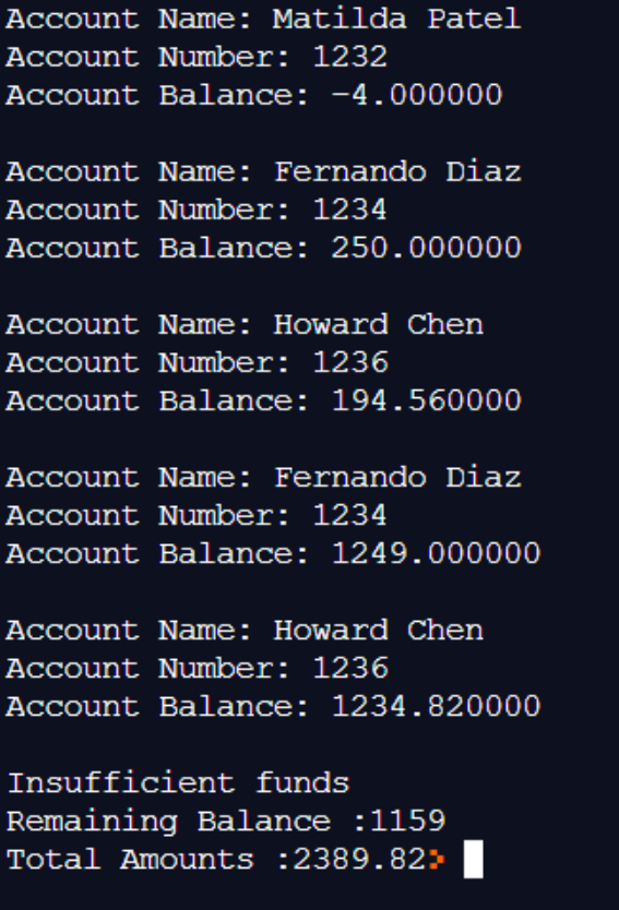 Solved Specifications: 1. Design a class called BankAccount. | Chegg.com