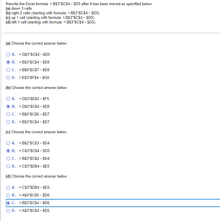 Solved Choose the correct word to fill in the blank for each | Chegg.com