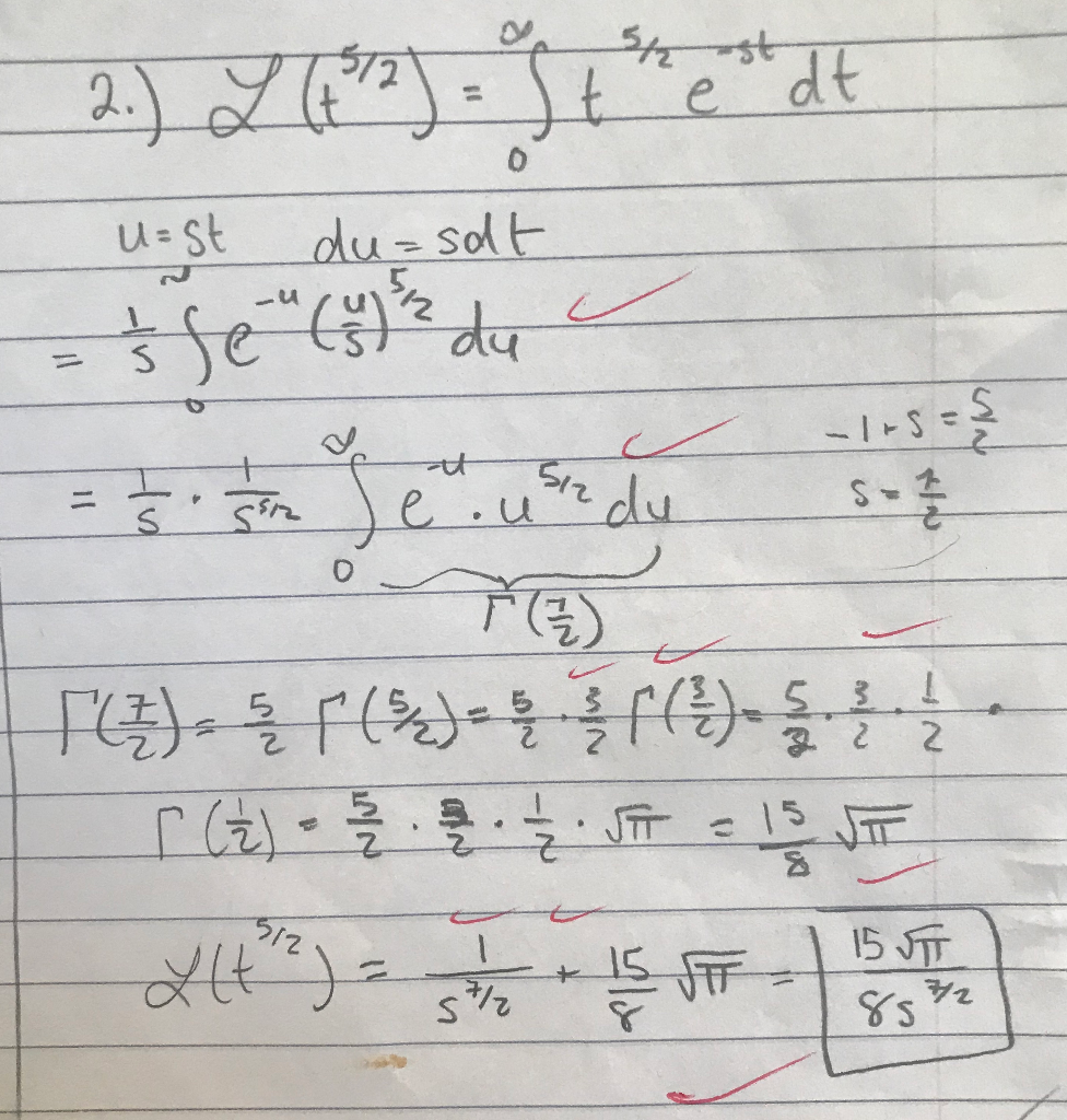 Solved Solve the following Laplace transforms using the | Chegg.com