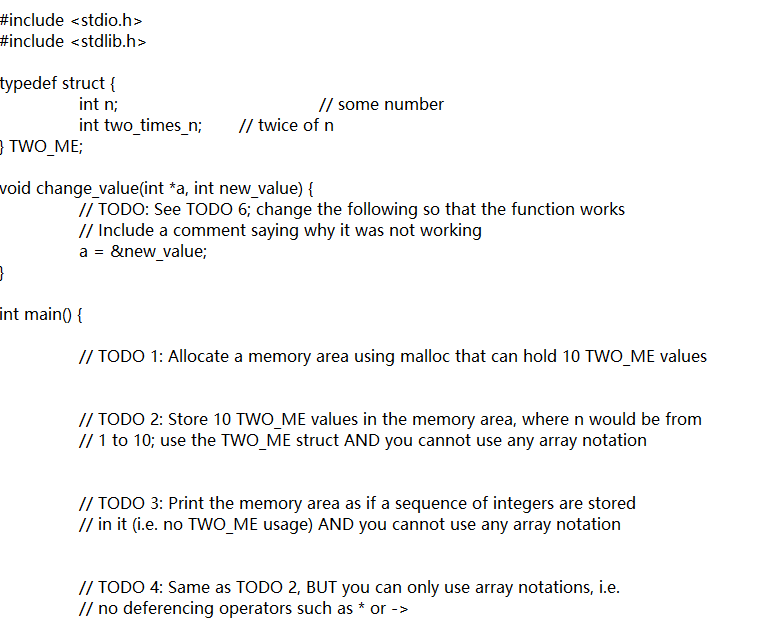 Solved include include /pedef struct \{ int n; int | Chegg.com