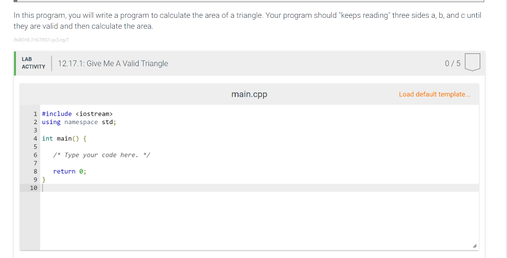 Solved In this program, you will write a program to | Chegg.com