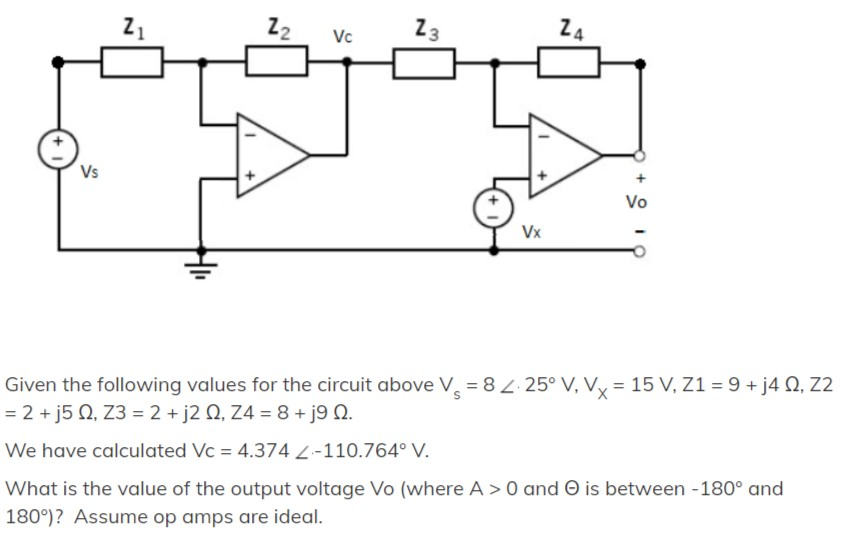 Solved 23. Given the following values for the circuit above | Chegg.com