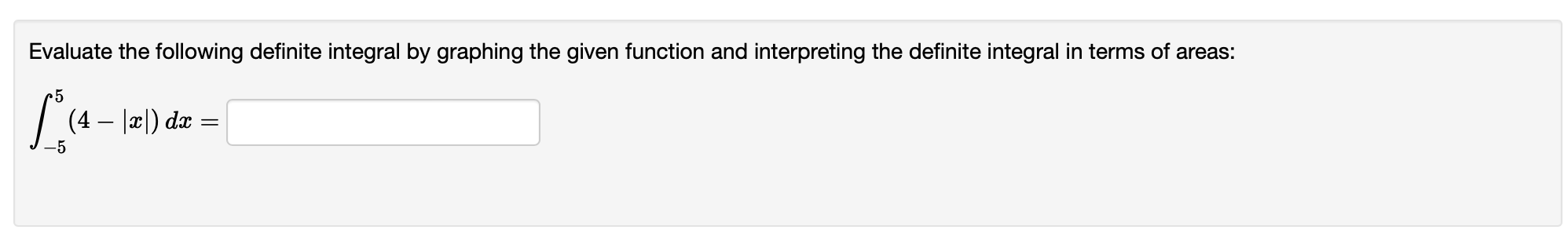 Solved Evaluate the following definite integral by graphing | Chegg.com