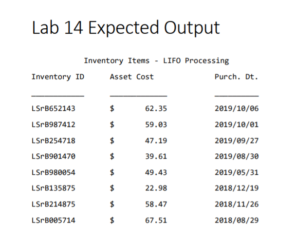 Solved Lab 14 Writing a Custom Comparator and Using in with | Chegg.com Solved Lab 14 Writing a Custom Comparator and Using in with | Chegg.com