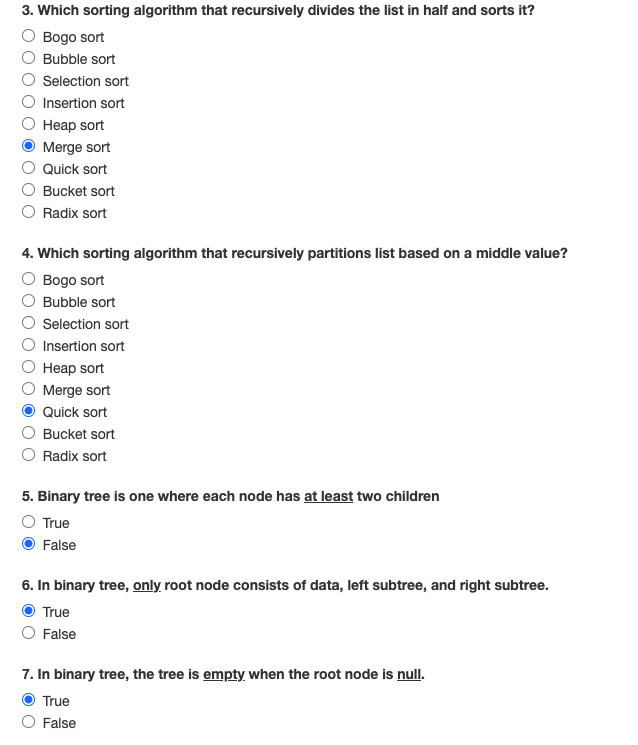 Solved 1 Which Sorting Algorithm That Swaps Adjacent Pairs 