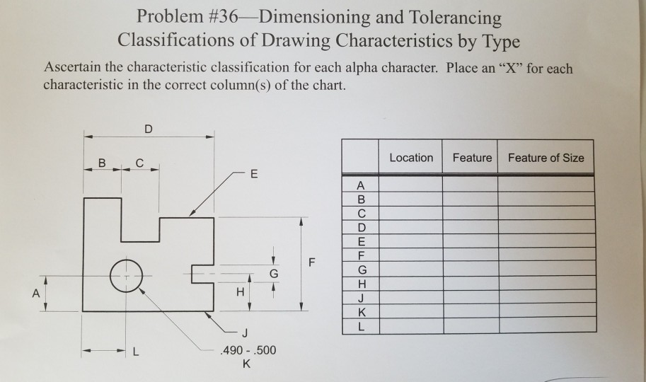 Problem #36-Dimensioning and Tolerancing | Chegg.com
