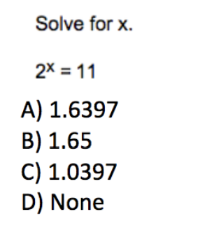 Solved Solve for x. 2x=11 | Chegg.com