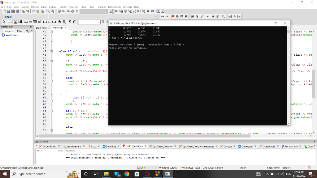 Solved but when i run it on my compiler it gives me the data | Chegg.com