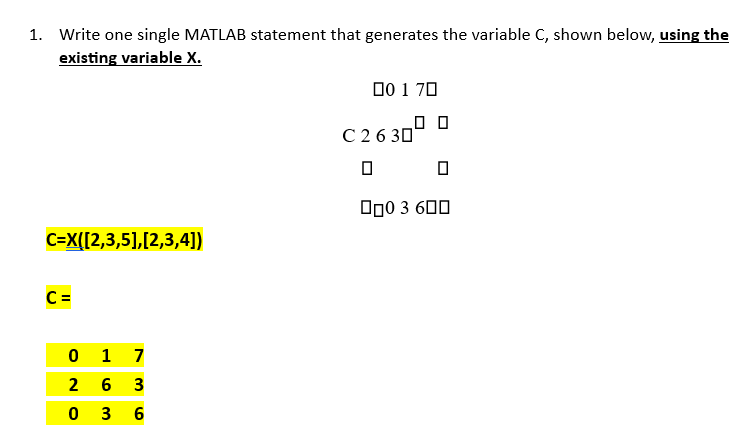 Solved Statements and Results: A= | Chegg.com