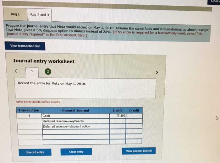 Solved Solve the journal entry worksheet number 1 I’m trying | Chegg.com