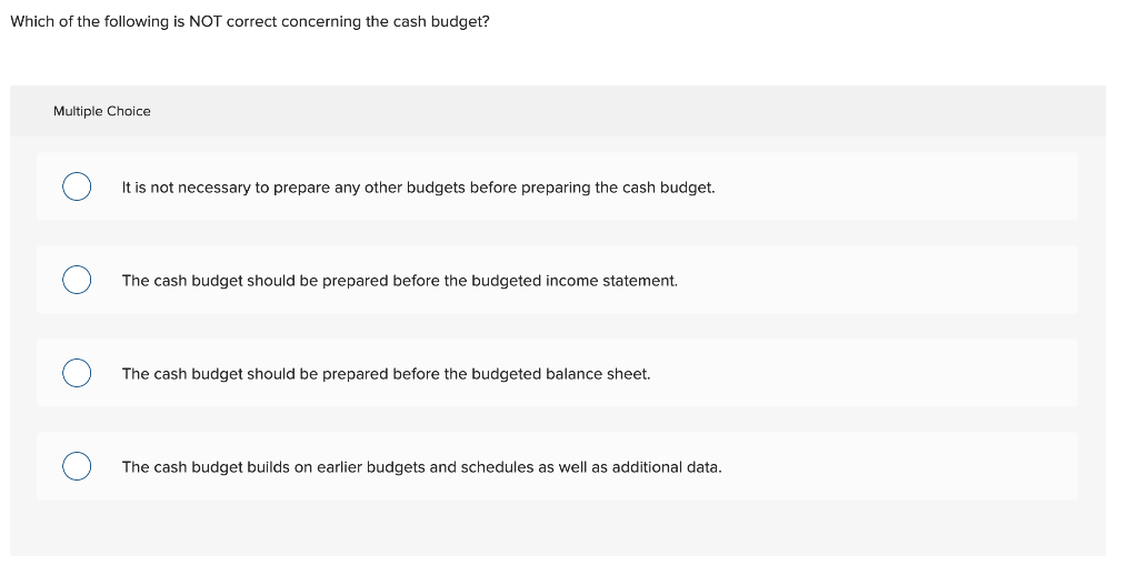 Solved Which of the following is NOT correct concerning the | Chegg.com