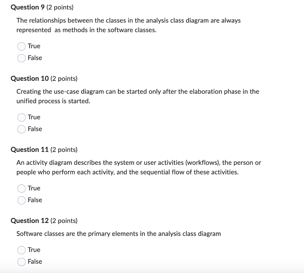 Solved The relationships between the classes in the analysis | Chegg.com