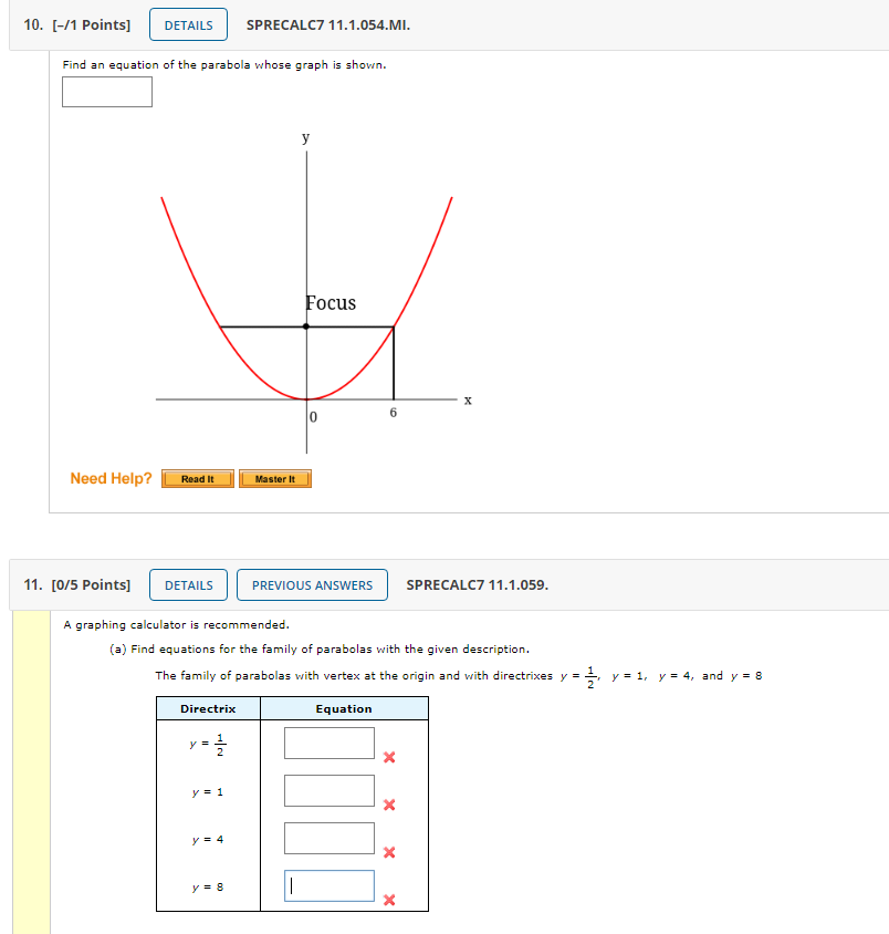 Solved 10. [-/1 Points) DETAILS SPRECALC7 11.1.054.MI. Find | Chegg.com Solved 10. [-/1 Points) DETAILS SPRECALC7 11.1.054.MI. Find | Chegg.com