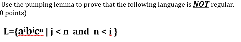 Solved Use the pumping lemma to prove that the following | Chegg.com