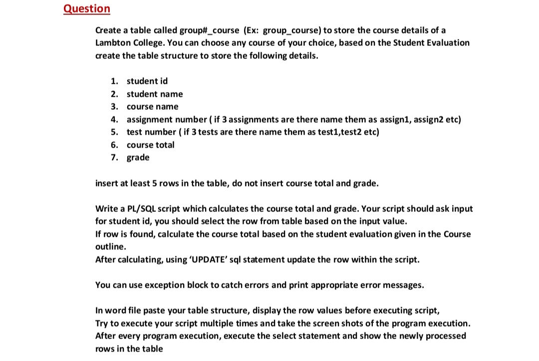 Solved Create a table called group\#_course (Ex: | Chegg.com