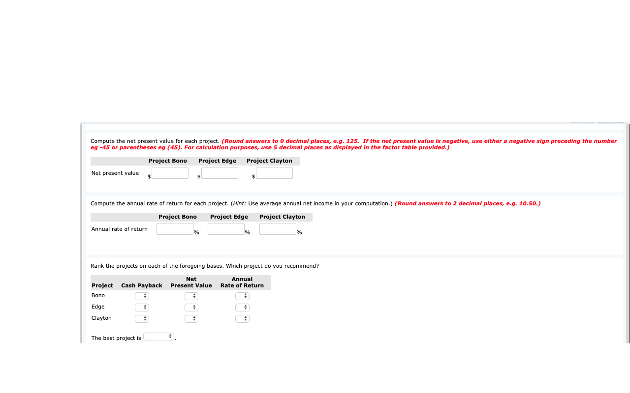 Solved Problem 24- 1A U3 Company is considering three | Chegg.com