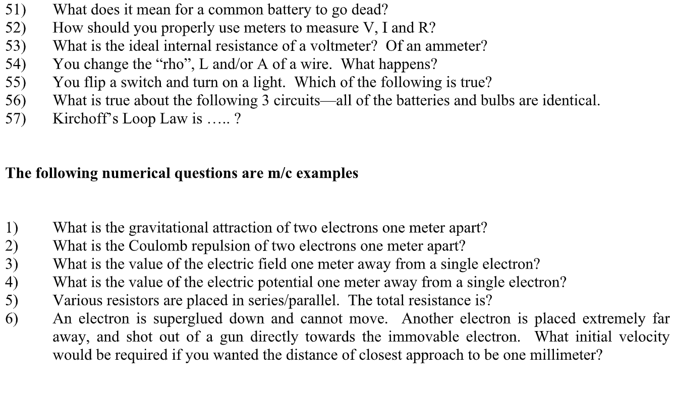 Solved 51) 52) 53) 54) 55) 56) 57) What does it mean for a | Chegg.com