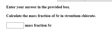 Solved Enter your answer in the provided box. Calculate the | Chegg.com