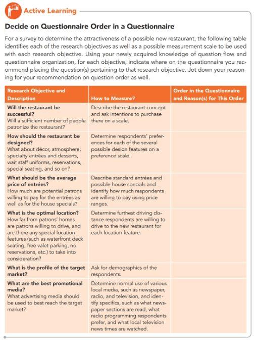 Solved For each objective, indicate where on the | Chegg.com