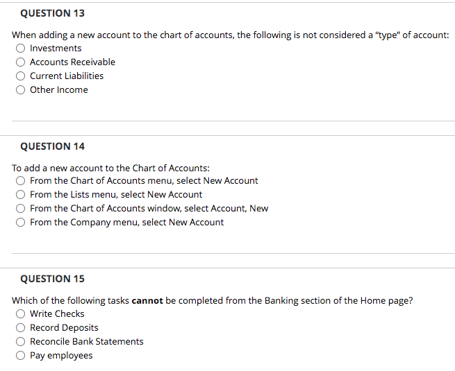 Solved When adding a new account to the chart of accounts, | Chegg.com