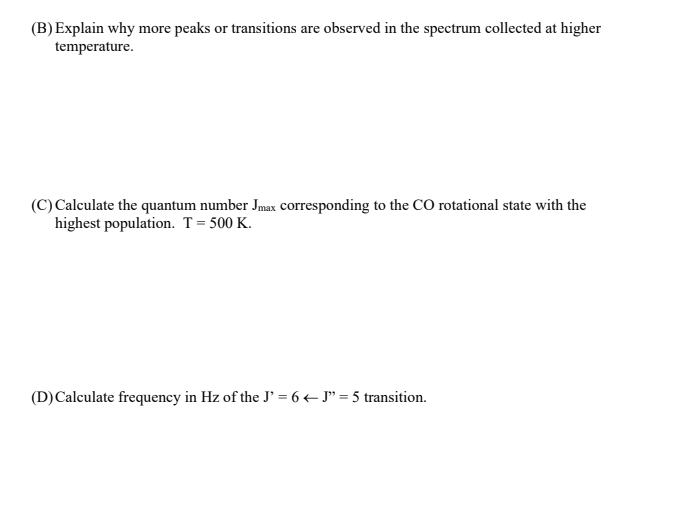 Solved 9. The rotational or microwave spectra of CO2) at 150 | Chegg.com